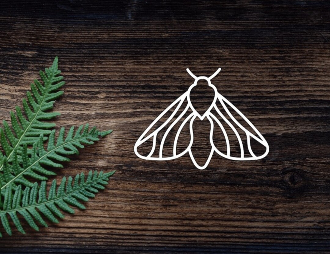 Vinyl Moth Decal for Water Bottle, Tumbler Cup Sticker Laptop Decal Car ...