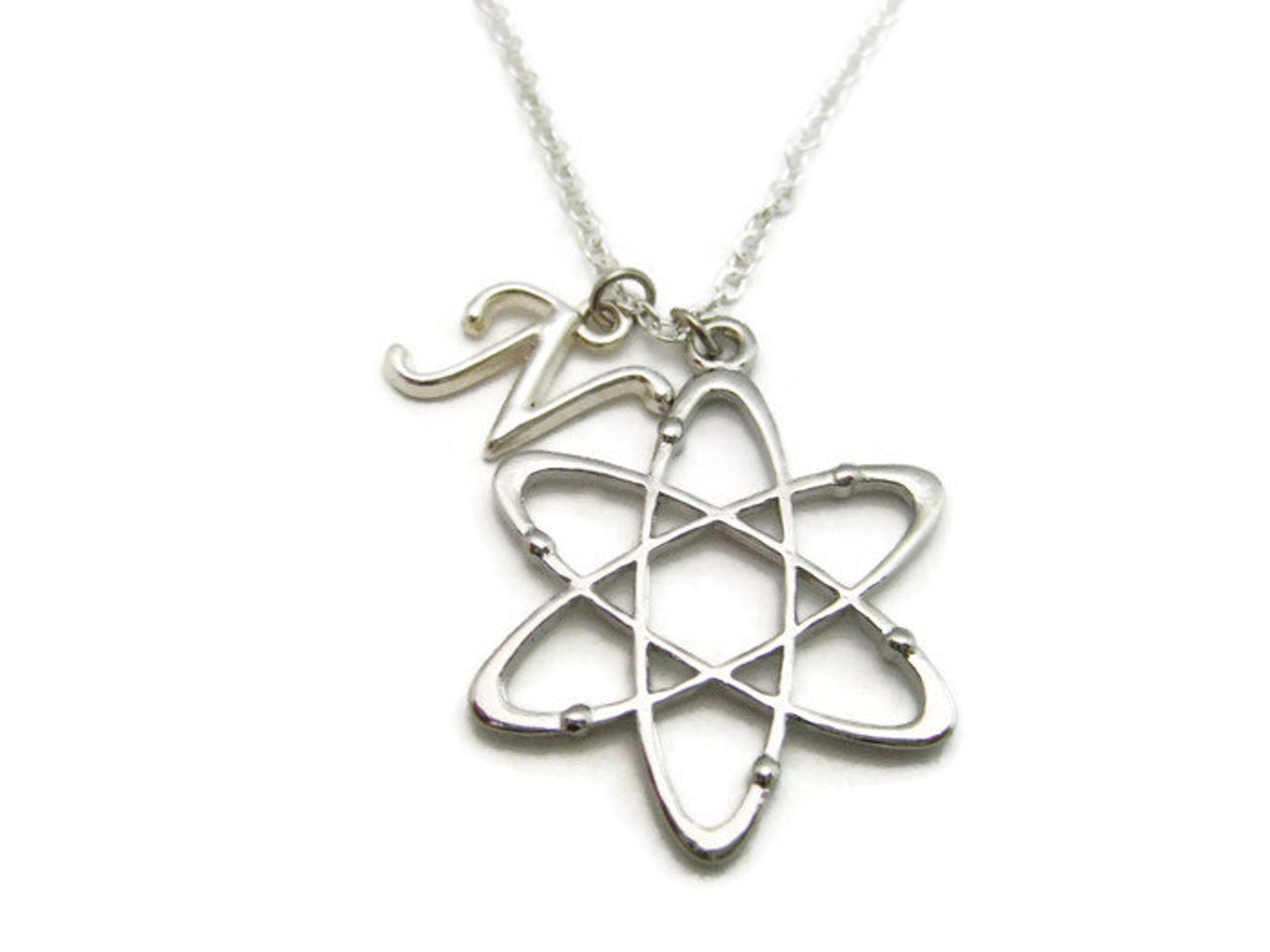 Atom Necklace Stem Necklace Physics Chemistry Necklace Initial Science ...