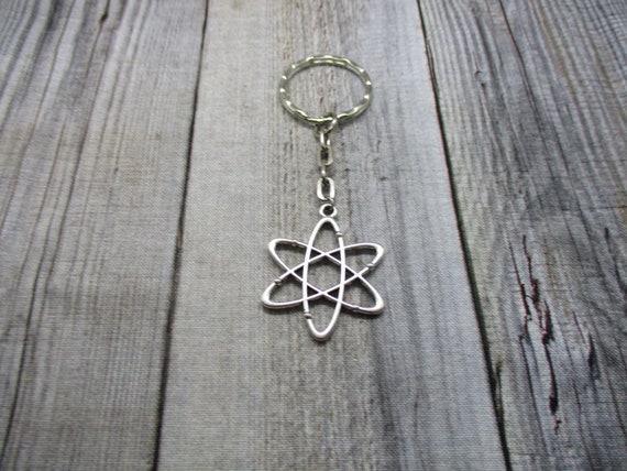 Atom Keychain Physics Keychain Chemistry Science Keychain | Etsy