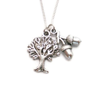 Oak Tree Necklace Oak Tree Jewelry Acorn Necklace Nature - Etsy Canada
