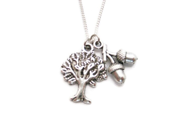 Oak Tree Necklace Oak Tree Jewelry Acorn Necklace Nature - Etsy Canada
