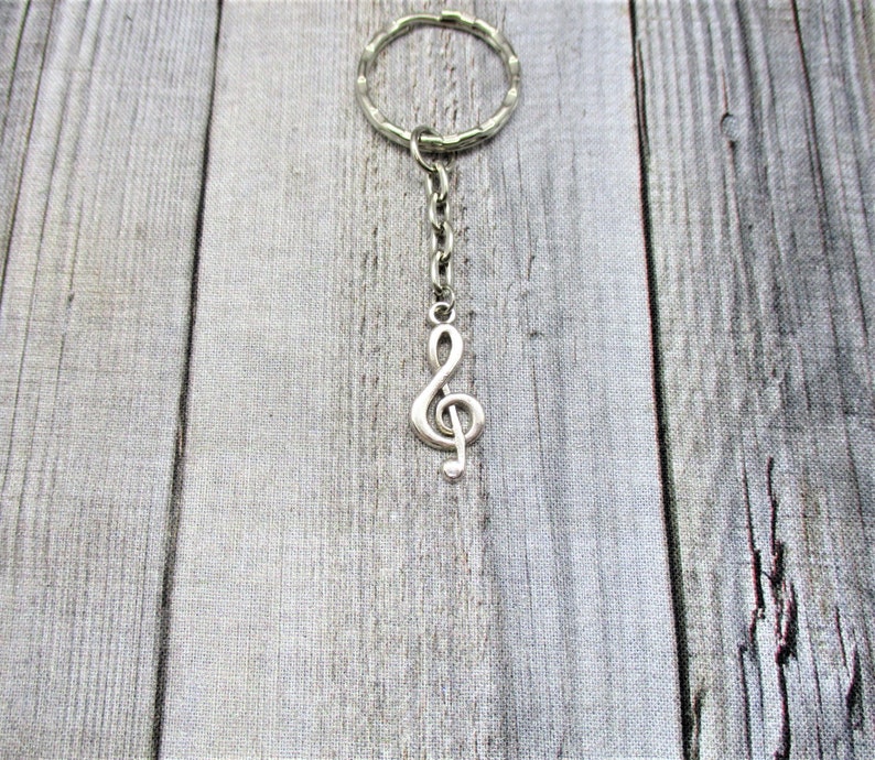 Treble Clef Keychain Music Lovers Keychain Musician Gift Music | Etsy