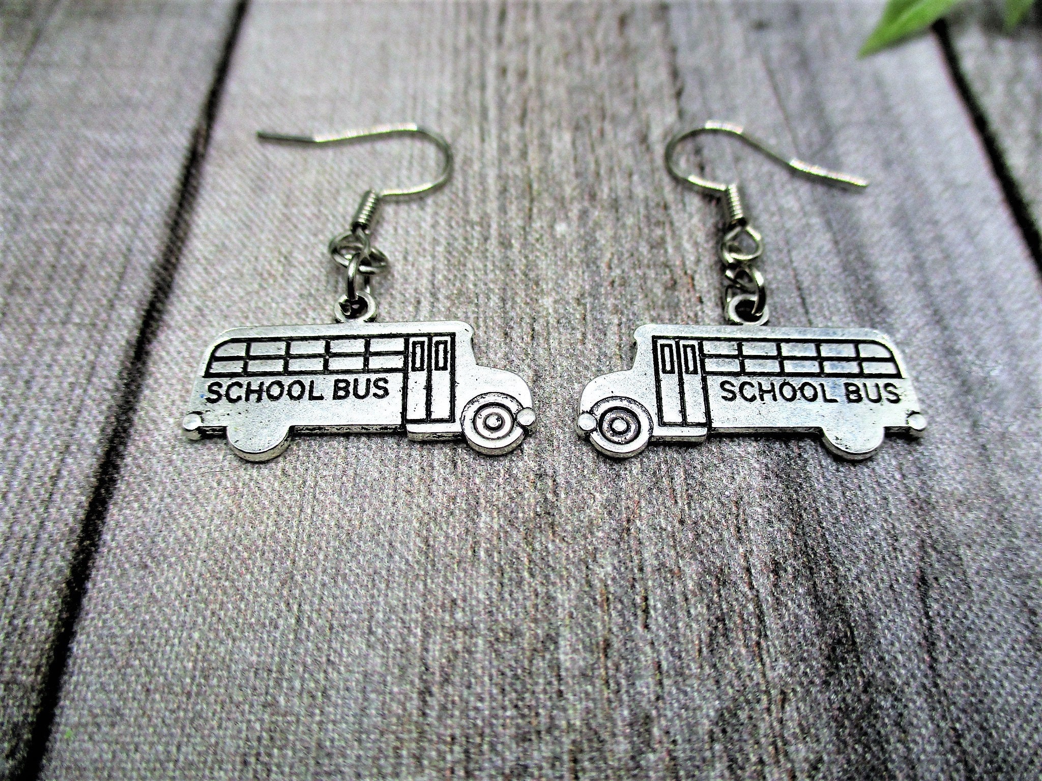 School Bus Earrings School Bus Dangle Earrings School Bus | Etsy