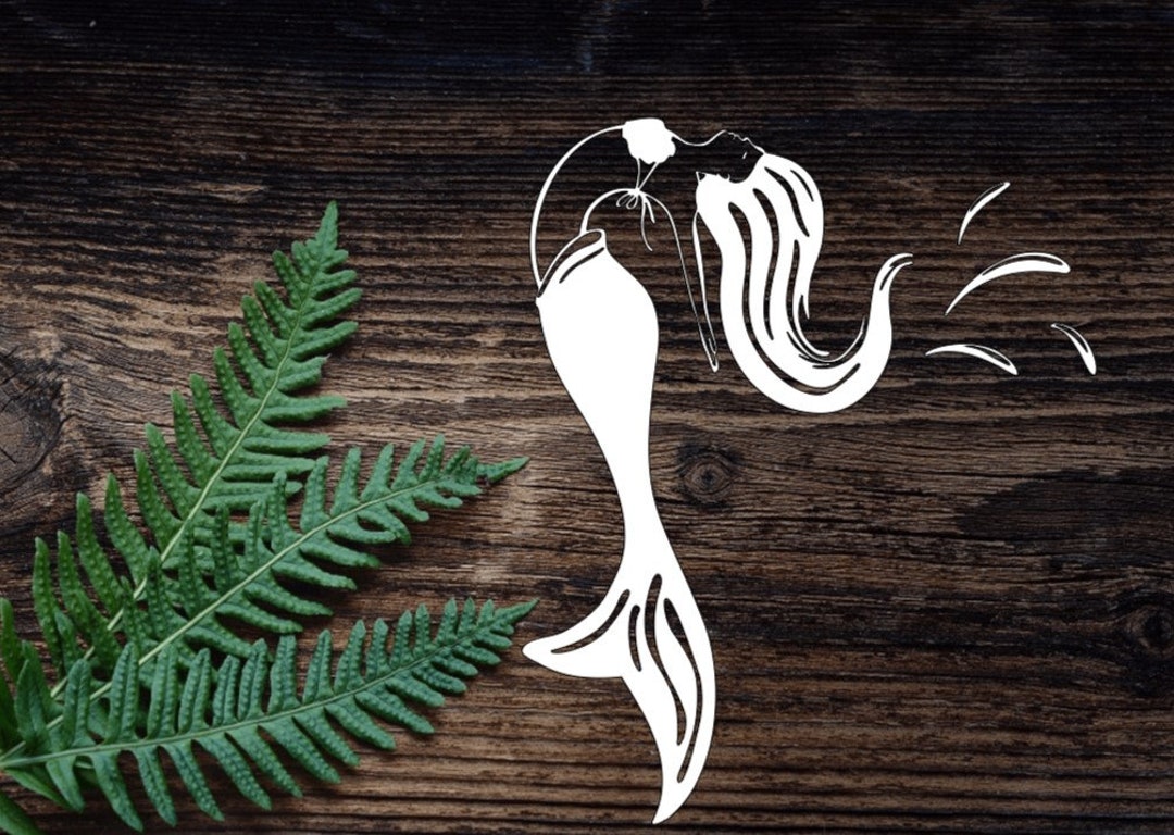 Vinyl Mermaid Decal for Water Bottle Mermaid Sticker Cup Sticker Laptop ...