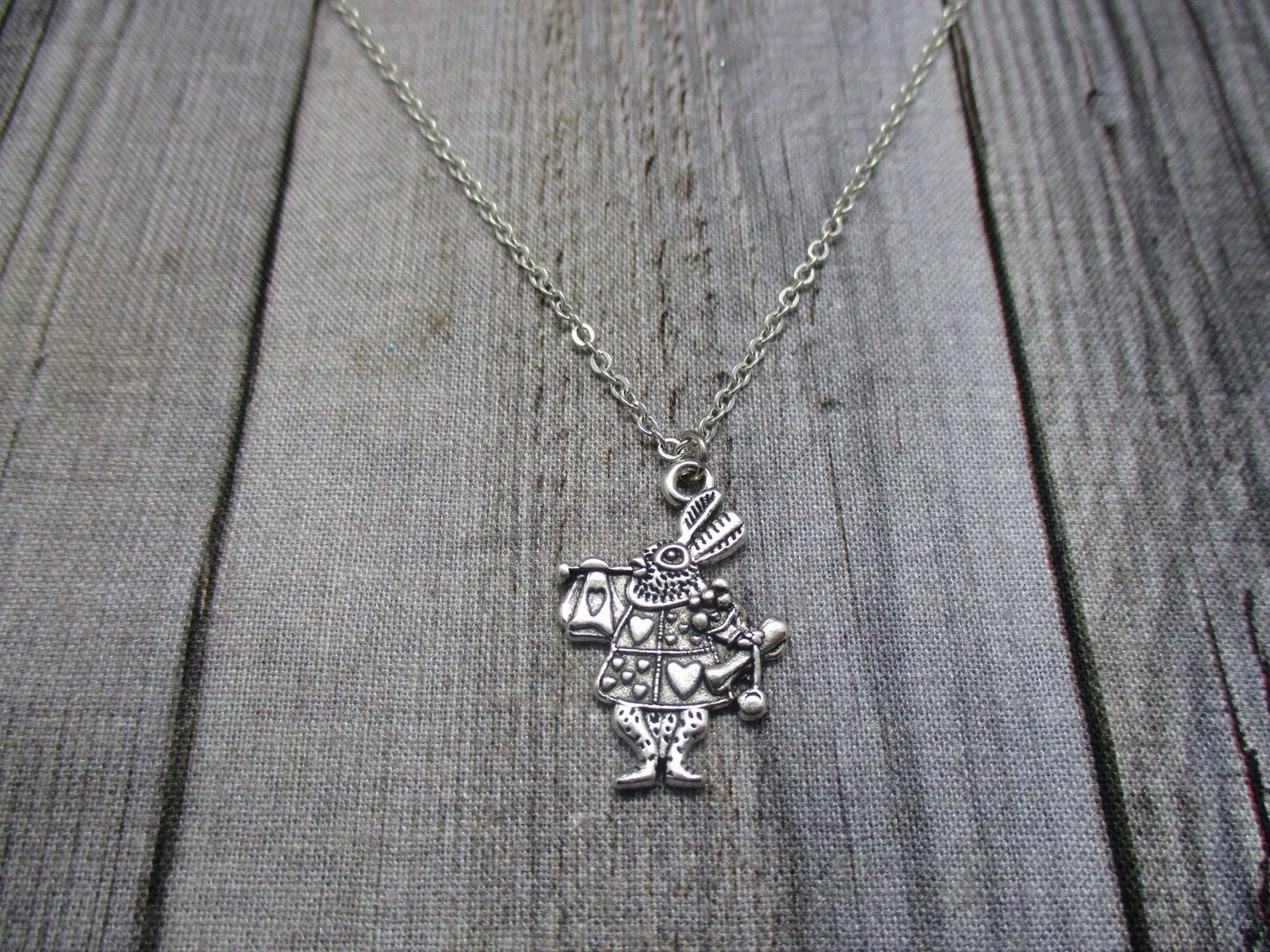White Rabbit Necklace Herald Rabbit Necklace Rabbit Charm - Etsy