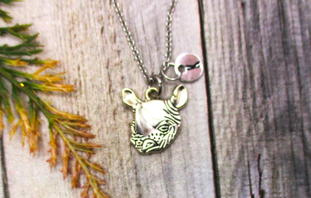 Rhinoceros Necklace Rhino Lovers Gifts for Her/him Animal Jewelry Animal Necklace Personalized ...