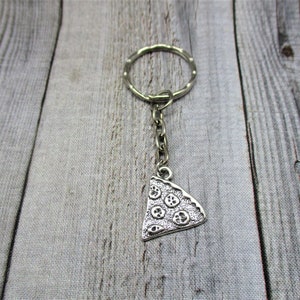 Pizza Keychain Pizza Slice Keychain Food Keychain Pepperoni Keychain ...