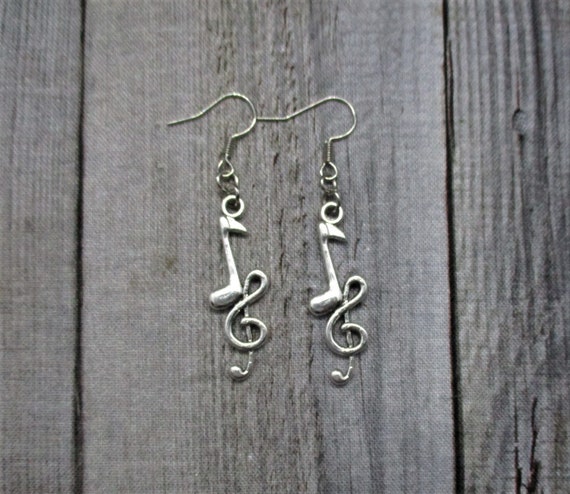 Music Note Earrings Music Earrings Music Lovers Gifts For Her | Etsy
