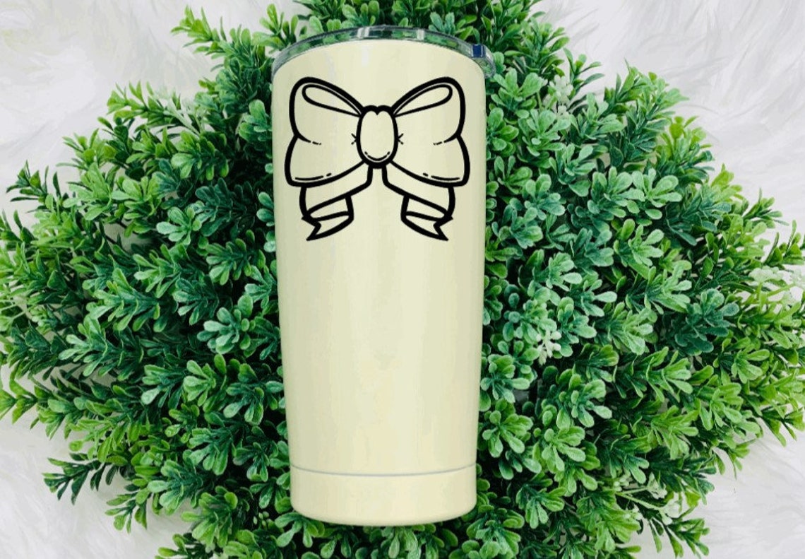 Vinyl Kawaii Bow Decal for Water Bottle Sticker Cup Sticker - Etsy