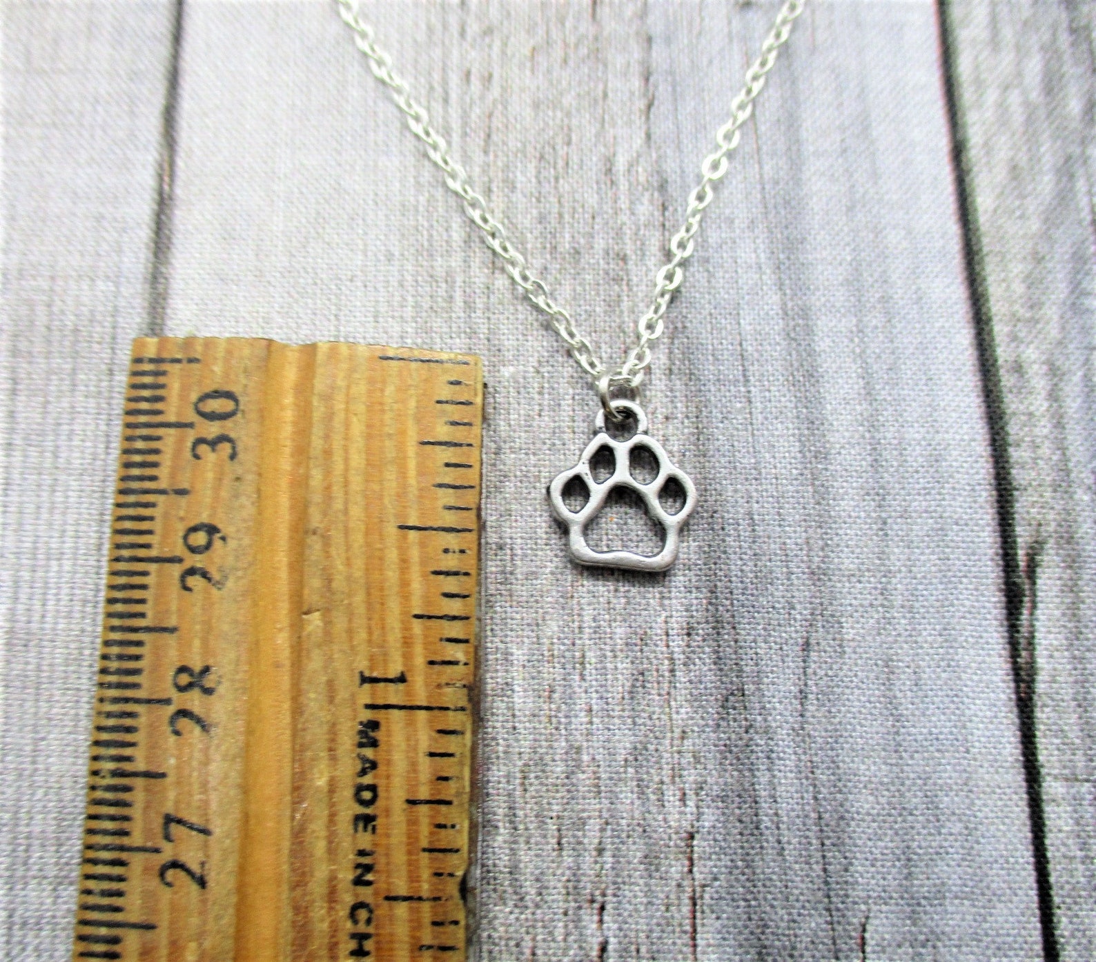 Dog Paw Necklace, Paw Print Necklace, Paw Necklace, Pet Lover Necklace ...