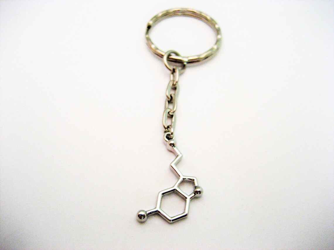Serotonin Keychain Molecule Keychain Science Keychain STEM | Etsy