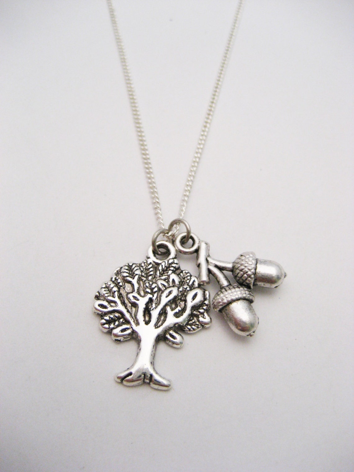 Oak Tree Necklace Oak Tree Jewelry Acorn Necklace Nature - Etsy Canada
