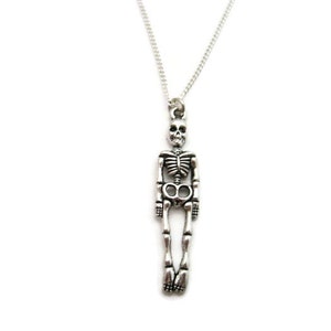 Skeleton Necklace, Skeleton Jewelry, Human Skeleton Necklace, Anatomy ...