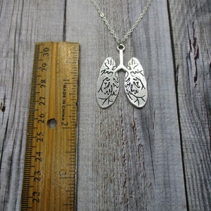 Human Lungs Necklace Science Necklace, Biology Charm Necklace ...