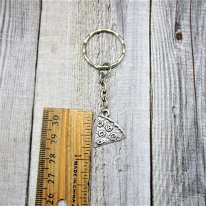 Pizza Keychain Pizza Slice Keychain Food Keychain Pepperoni Keychain ...