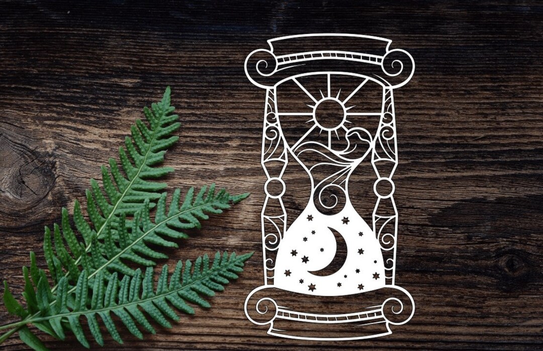 Sun and Moon Hourglass Vinyl Decal for Bumper Sticker, Laptop, Tumbler ...