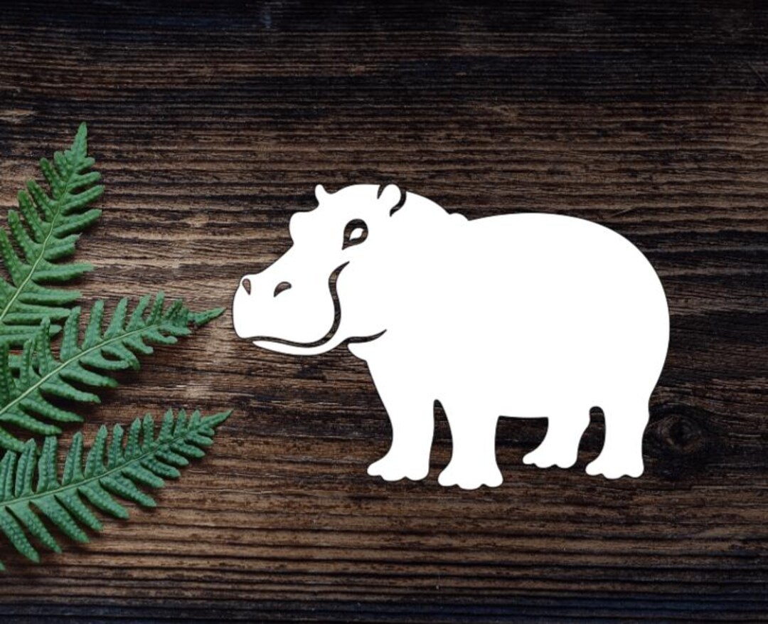 Baby Hippo Decal for Water Bottle Sticker Cup Sticker Laptop Decal Car ...