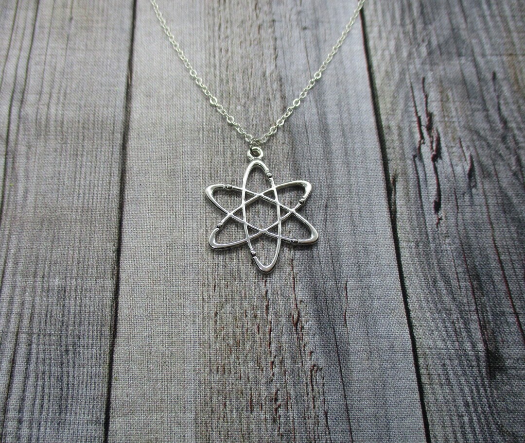 Atom Necklace, Science Necklace STEM Necklace Physics Necklace ...