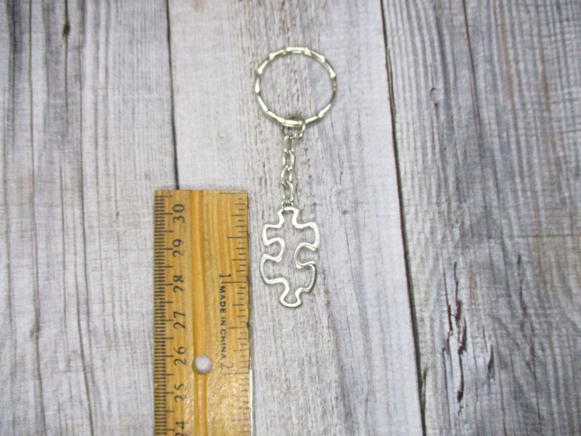 Puzzle Keychain Puzzle Piece Keychain Gifts Under 10 - Etsy