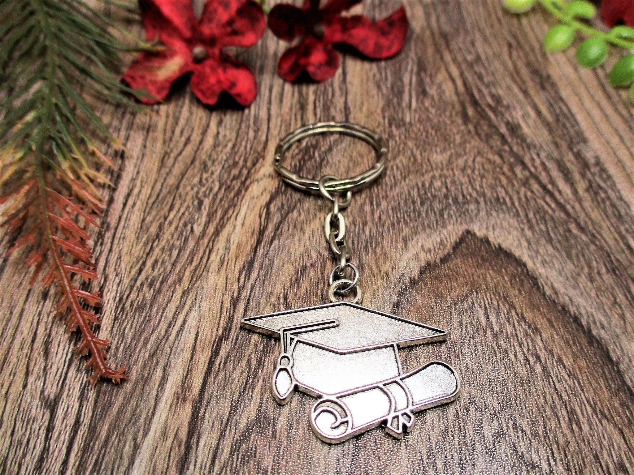 Graduation Cap Keychain Diploma Keychain Graduation Gifts for Her / Him ...