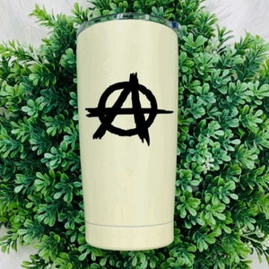 Vinyl Anarchy Decal for Water Bottle Anarchy Sticker Cup Sticker Laptop ...