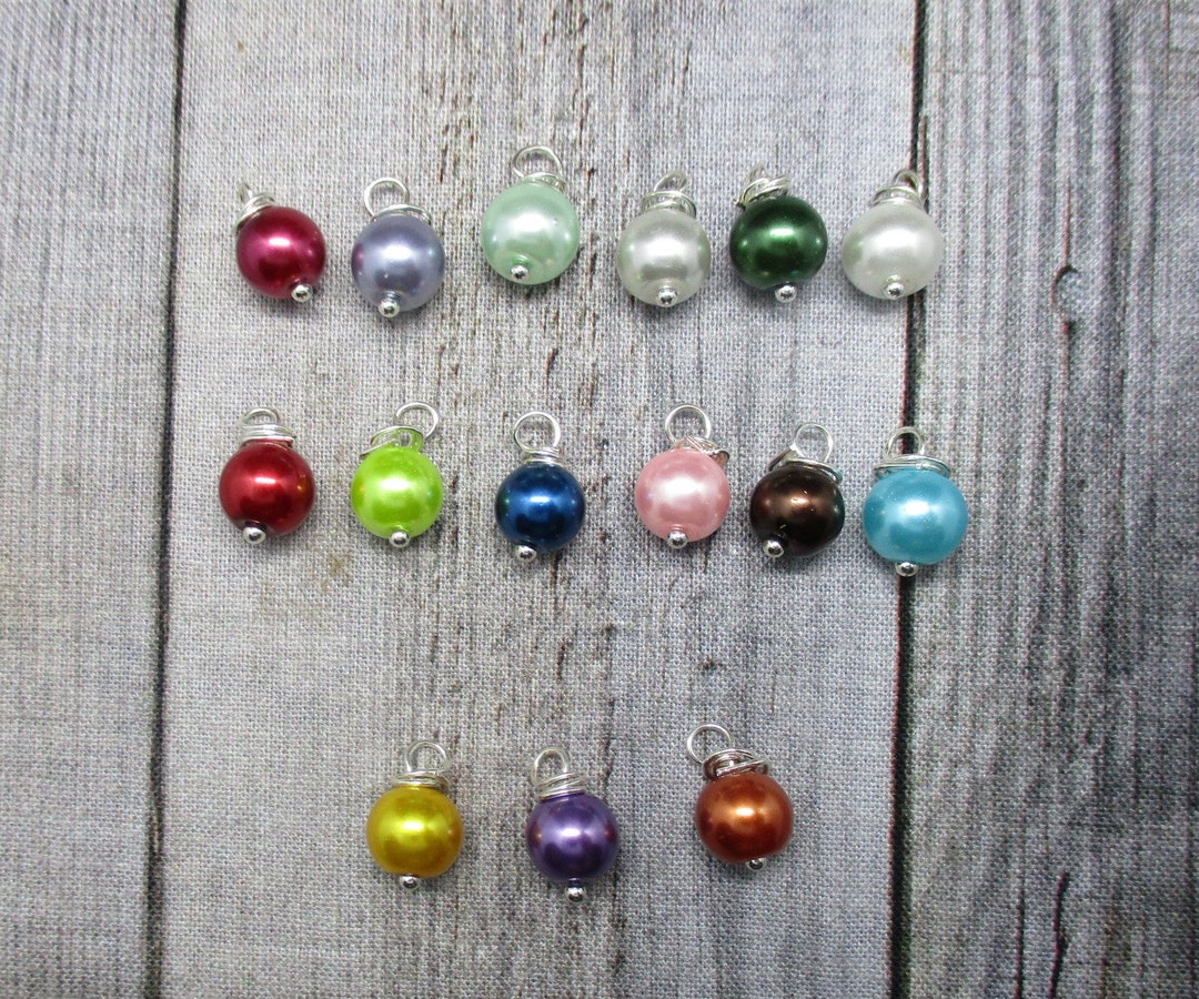 Add on Birthstone Glass Pearl 9 Mm Glass Pearl - Etsy