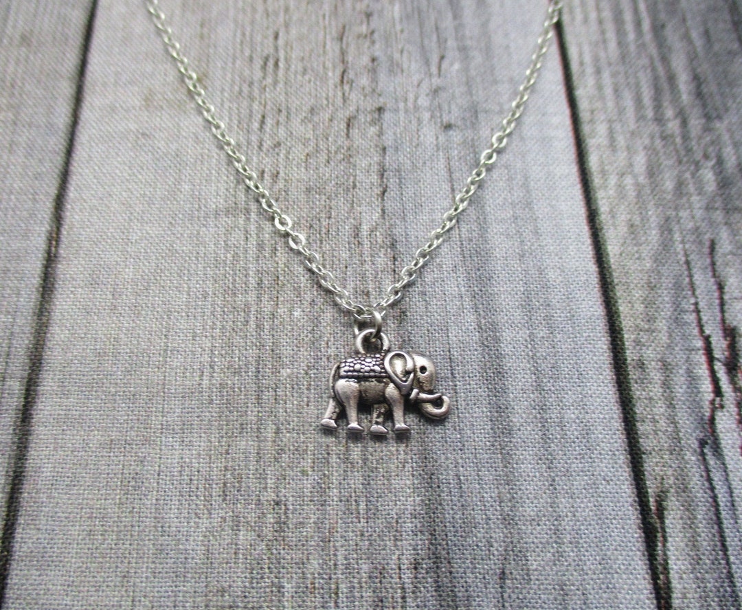 Elephant Necklace, Tiny Elephant Necklace, Elephant Jewelry, Choose ...