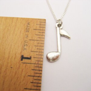 Quarter Note Necklace Music Necklace Music Lovers Music Note - Etsy