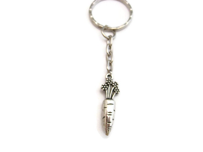 Carrot Keychain Veggie Keychain Food Keychain Vegetable Keychain ...