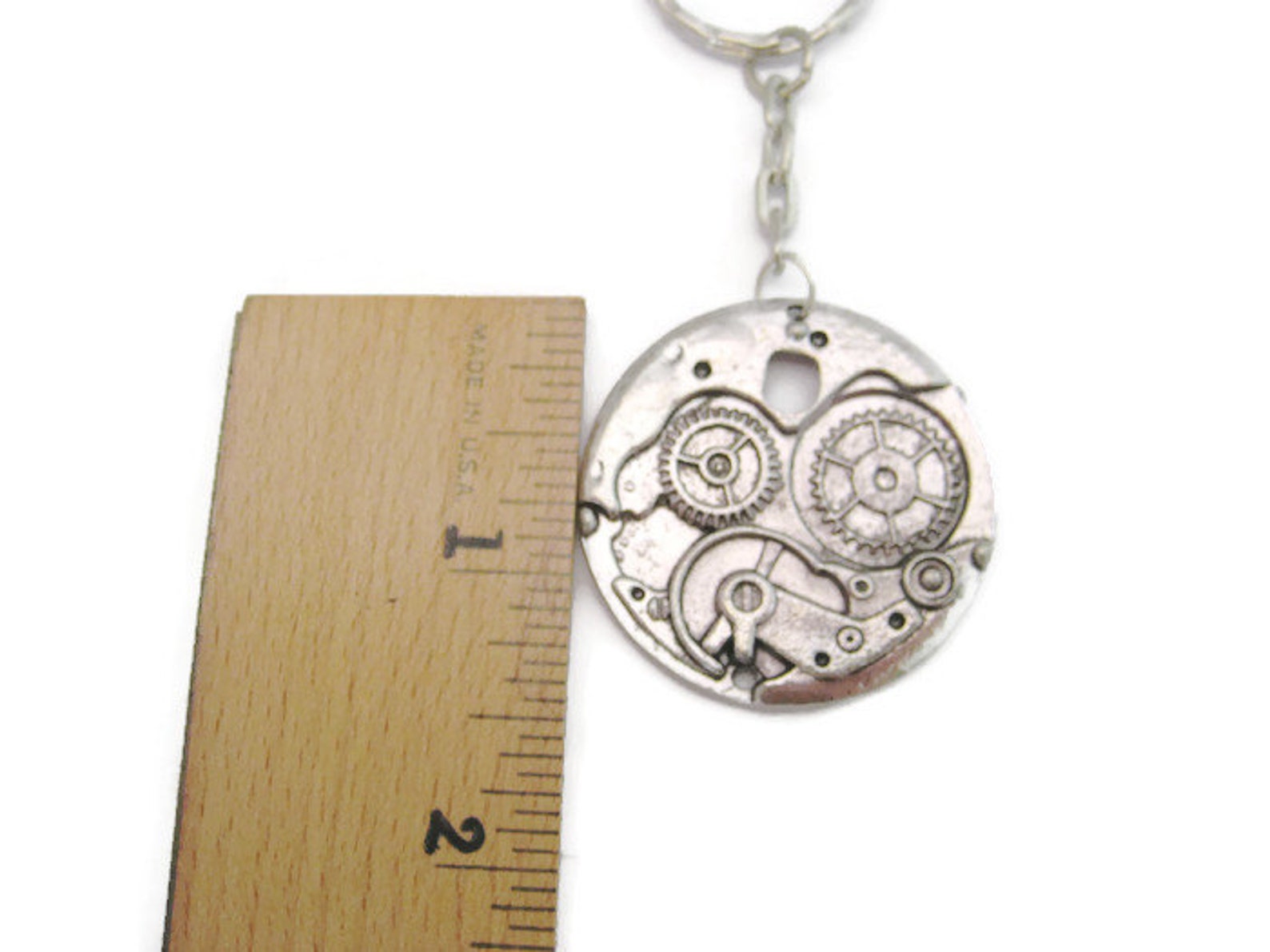 Gear Keychain Clock Keychain Cog Keychain Watch Face Keychain | Etsy