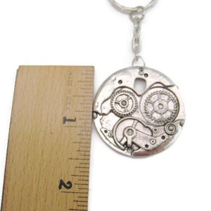 Gear Keychain Clock Keychain Cog Keychain Watch Face Keychain Watch ...