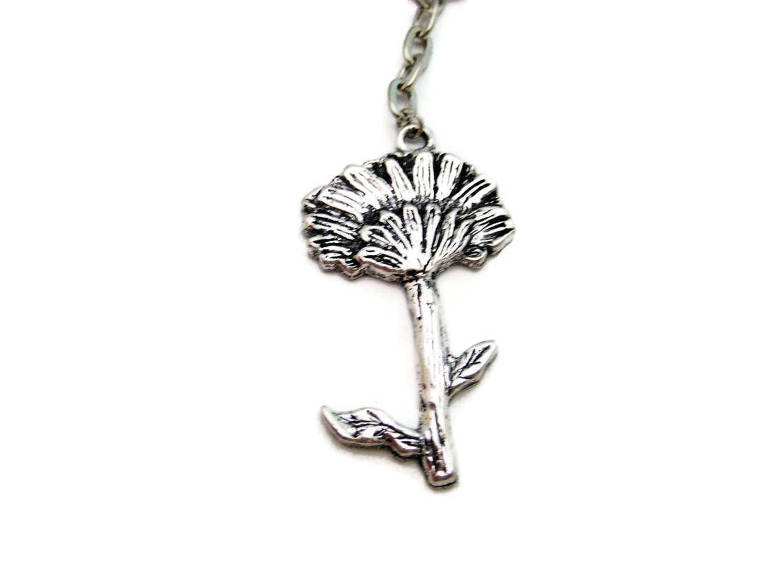Flower Keychain Pressed Flower Keychain Herbalist Keychain Gardner ...