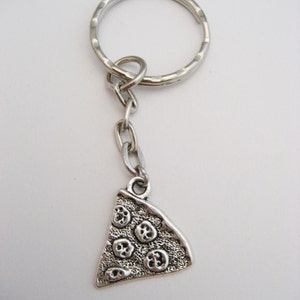 Pizza Keychain Pizza Slice Keychain Food Keychain Pepperoni Keychain ...