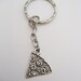 Pizza Keychain Pizza Slice Keychain Food Keychain Pepperoni - Etsy