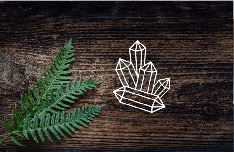 Crystal Cluster Vinyl Decal for Water Bottle Crystal Sticker - Etsy