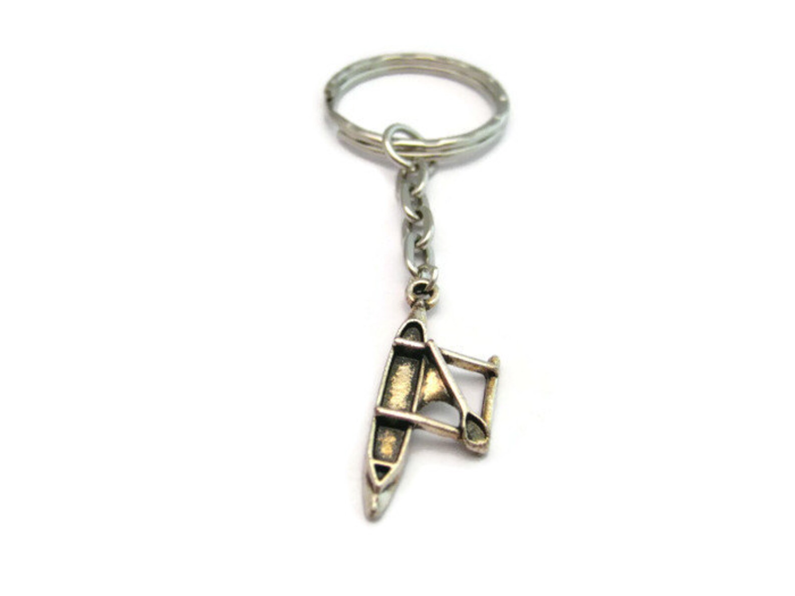 Canoe Keychain Outrigger Keychain Canoe Keychain Outdoors - Etsy