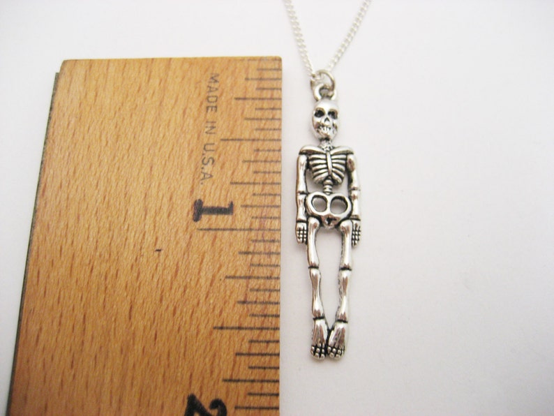 Skeleton Necklace Skeleton Jewelry Human Skeleton Necklace | Etsy