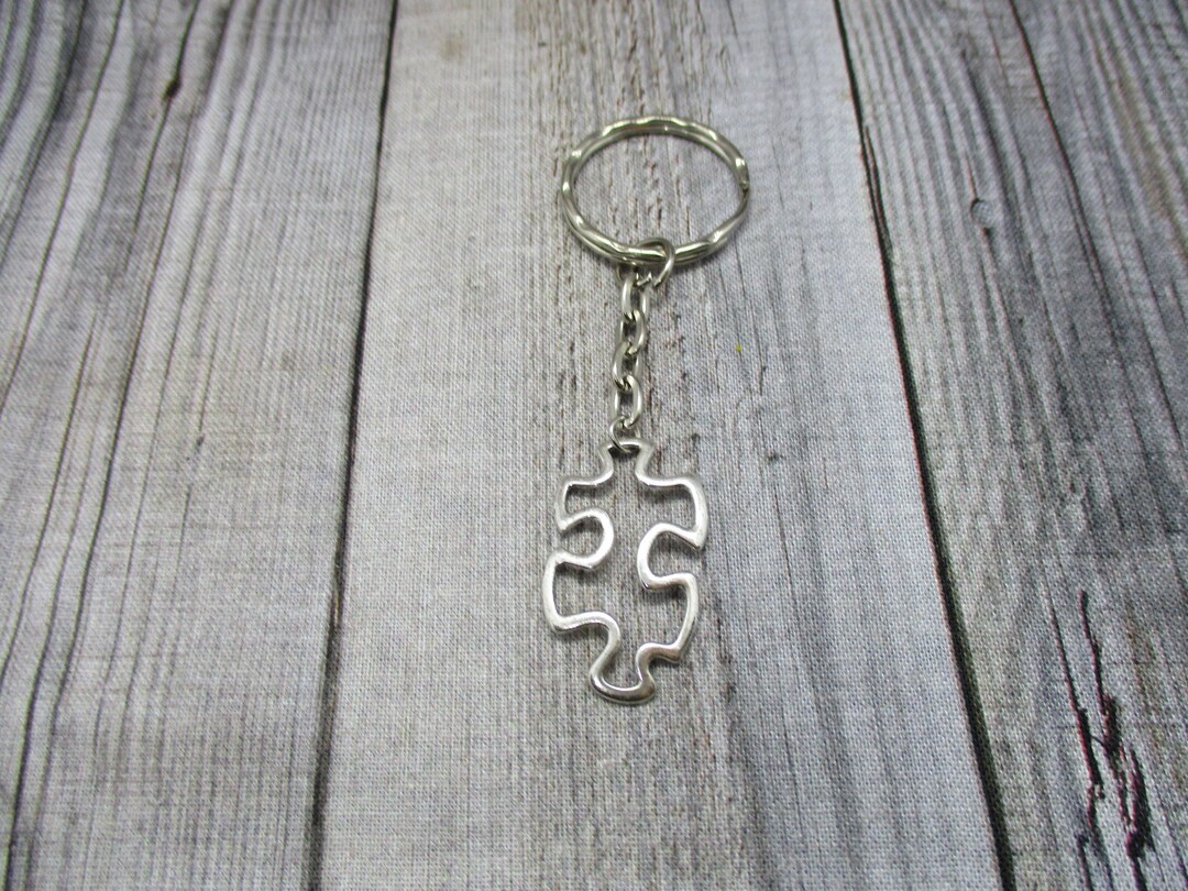 Puzzle Keychain Puzzle Piece Keychain Gifts Under 10 - Etsy