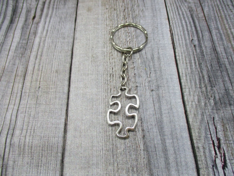 Puzzle Keychain Puzzle Piece Keychain Gifts Under 10 - Etsy