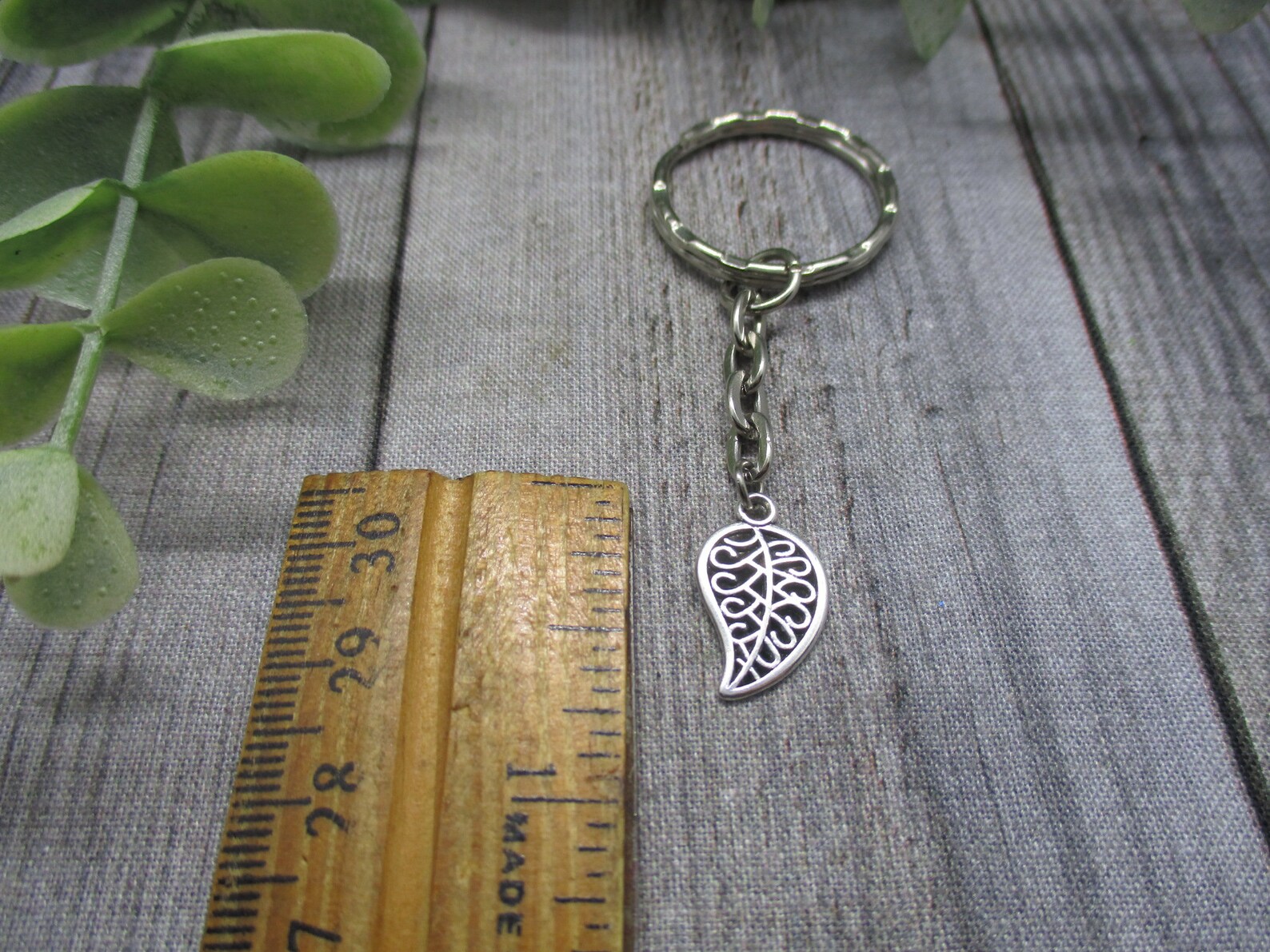 Leaf Keychain Plant Keychain Natures Lovers Gifts for Him/her - Etsy UK
