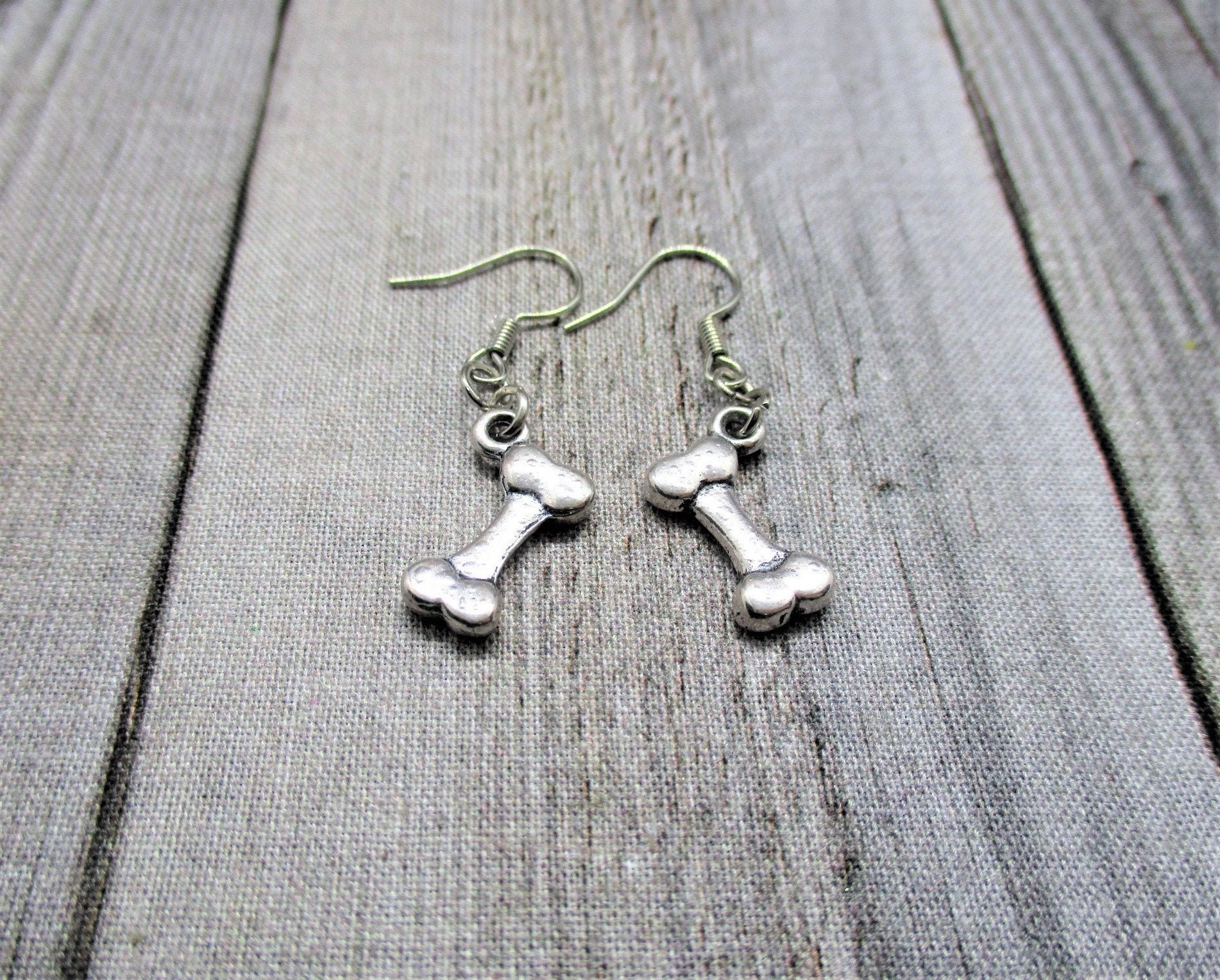 Bone Earrings Dog Bone Earrings Pet Lovers Gifts Under 20 - Etsy