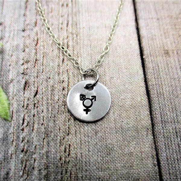 Trans Symbol Necklace - Etsy