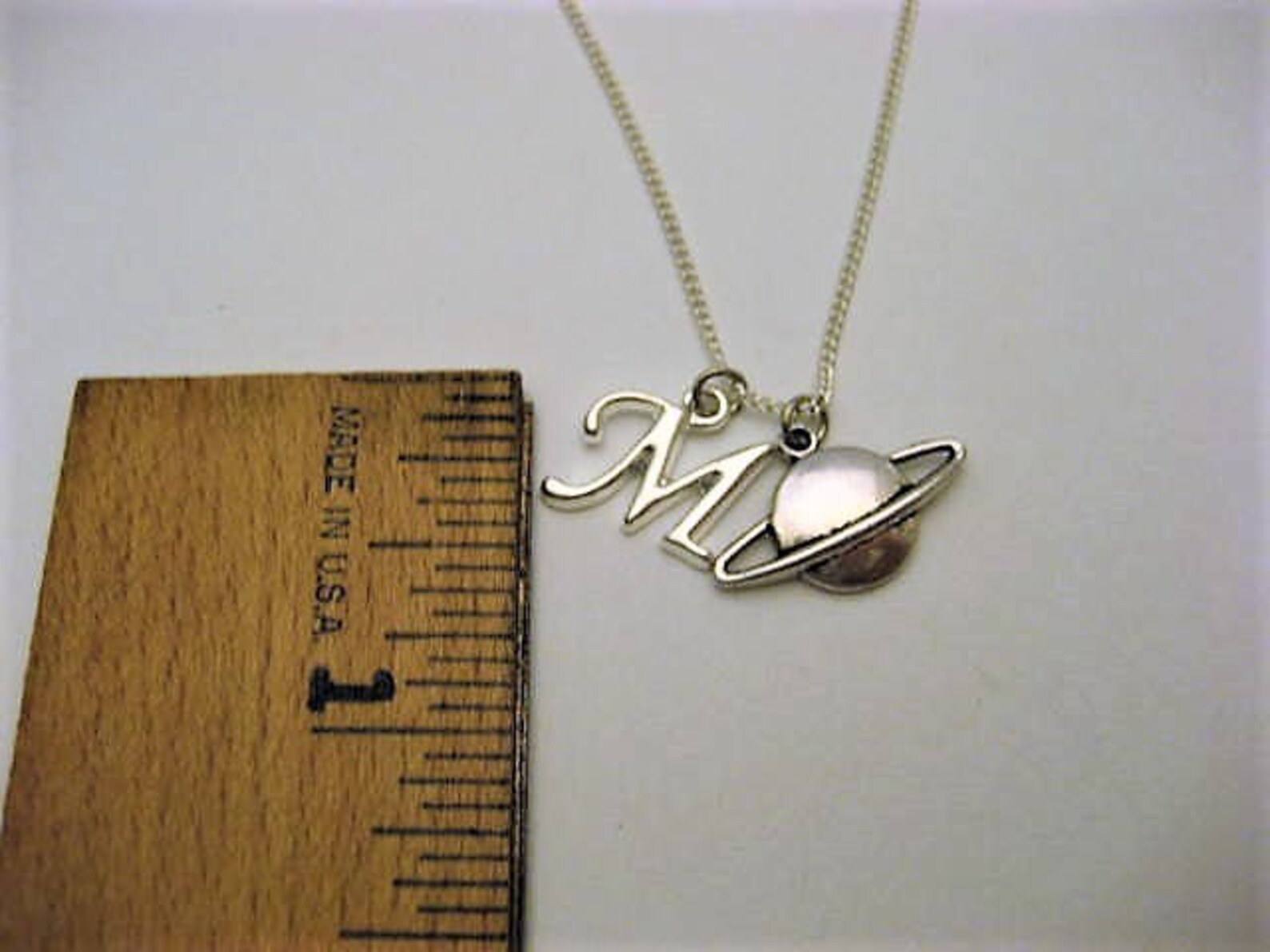 Saturn Necklace Planet Necklace Space Necklace Space | Etsy