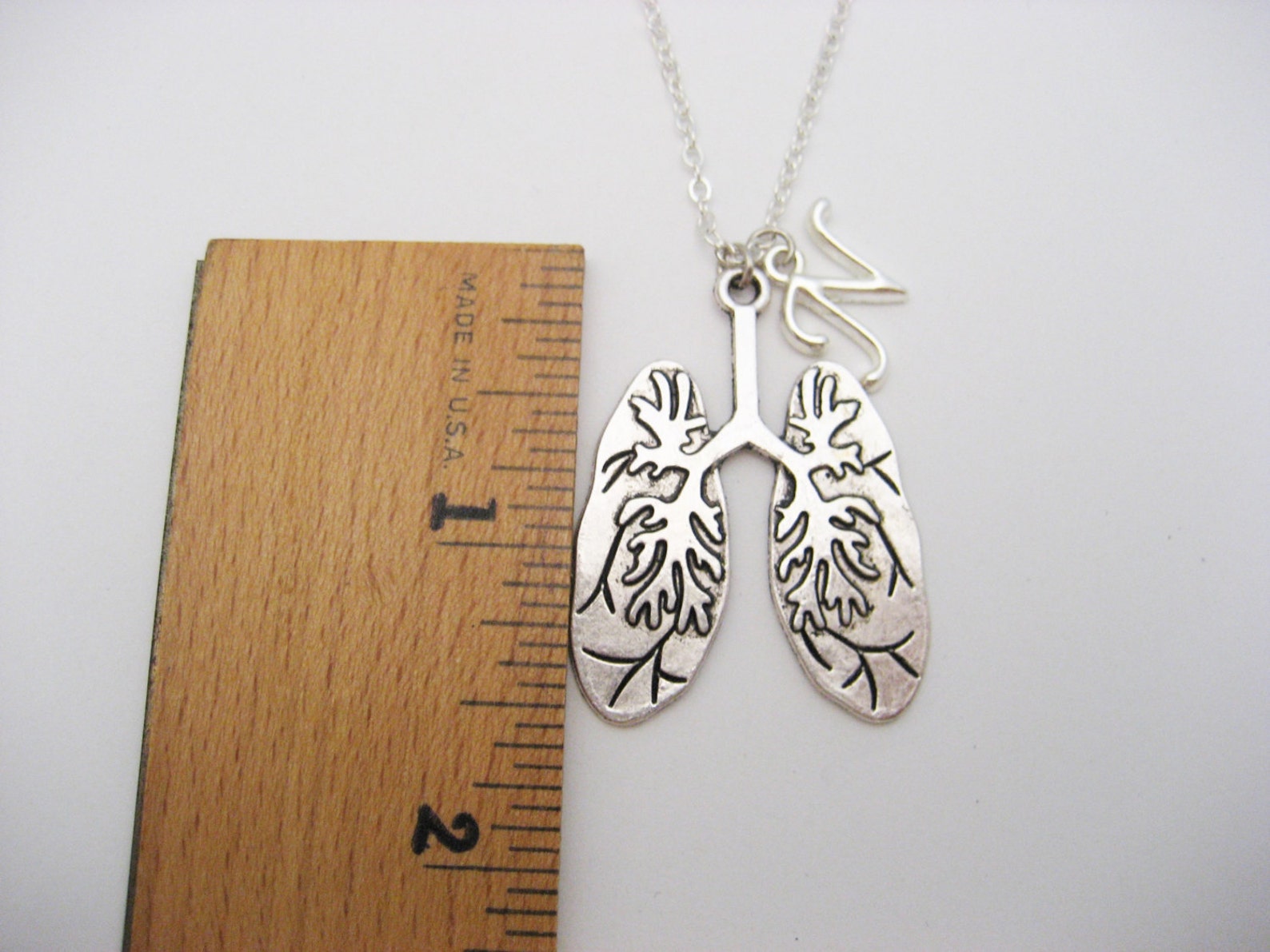 Human Lungs Necklace, Initial Science Necklace, Biology Necklace ...