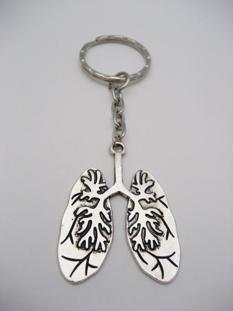 Human Lungs Keychain Science Keychain Biology Keychain | Etsy