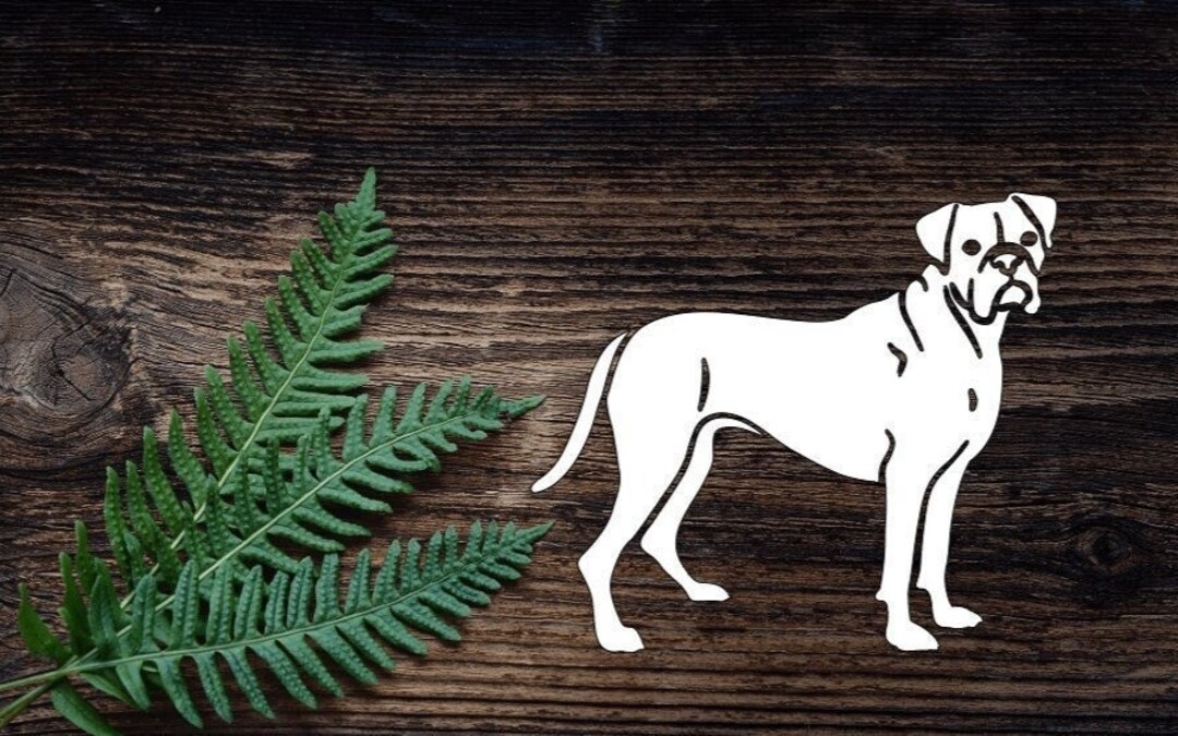 Vinyl Boxer Dog Decal for Water Bottle Sticker Cup Sticker Laptop Decal ...