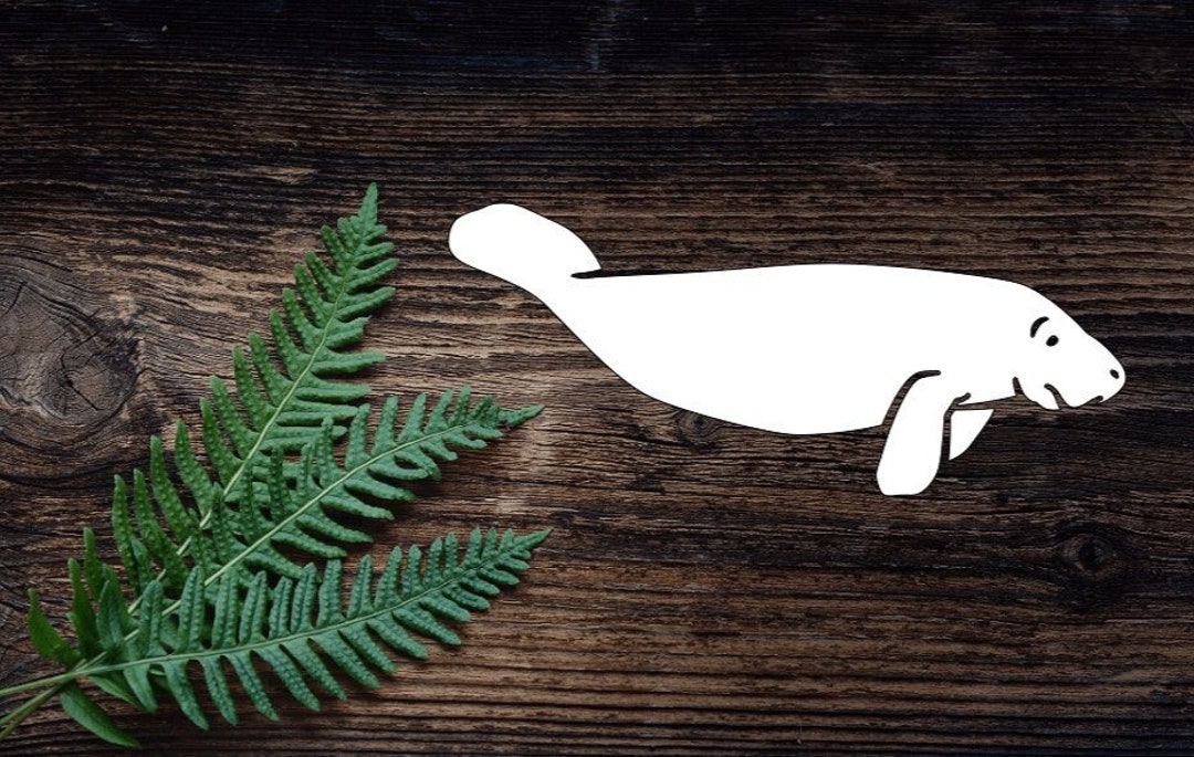 Vinyl Manatee Decal Manatee Decal for Water Bottle Sticker Cup Sticker ...