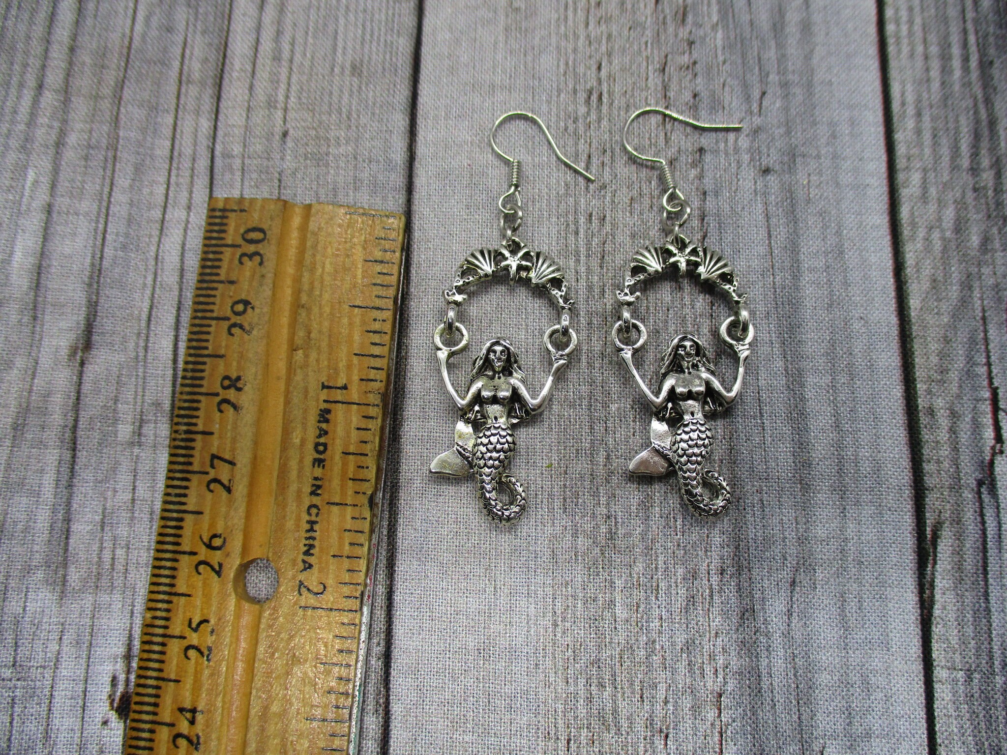 Mermaid Earrings Mermaid Jewelry Sea Earrings Mythology Gift | Etsy