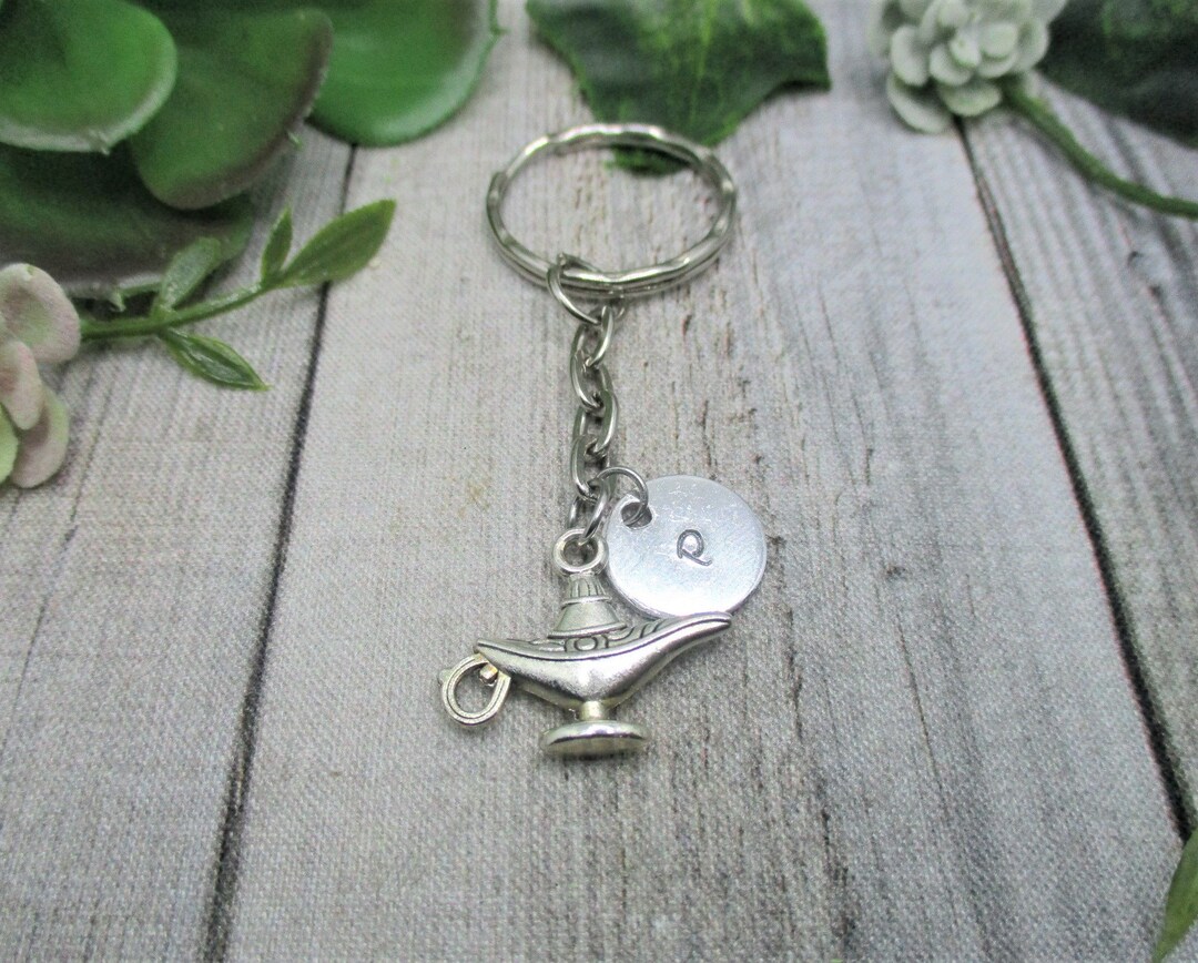 Genie Lamp Keychain Personalized Gifts Magic Lamp Keychain Djinn ...