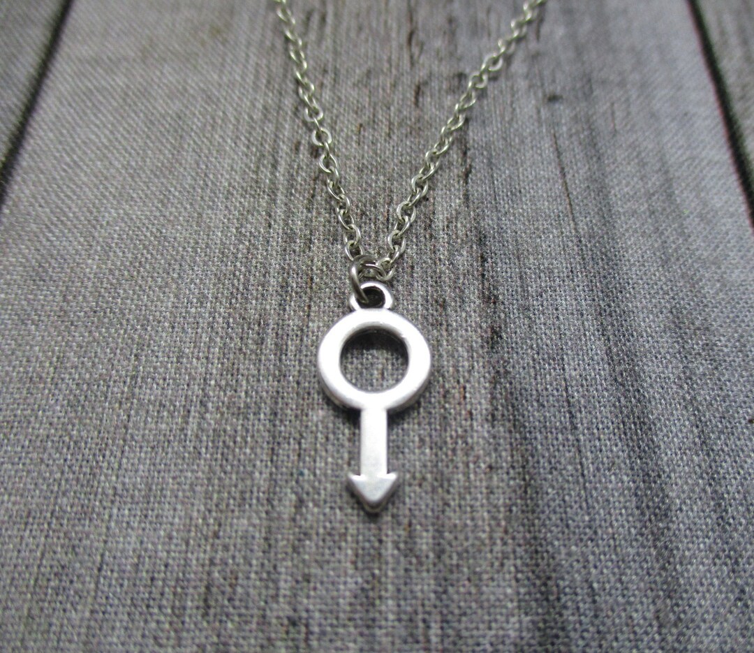 Mars Necklace, Male Symbol Necklace, Mens Necklace Gifts for Him Mars ...